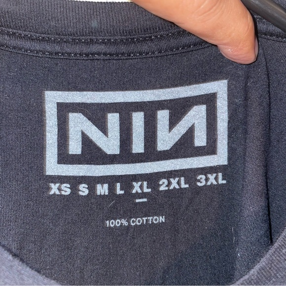 Shirts | Nine Inch Nails Nin Tshirt Mens Xl Black On Black Metallic ...